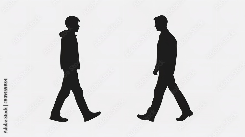 the person walking vector icon (ofvs34 OutlineFilledVectorSign ...