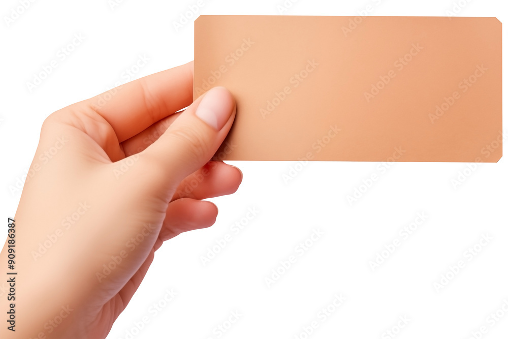 Female Hand Holding a Ticket PNG isolated on white and transparent ...