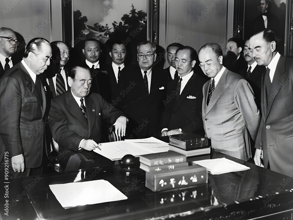 Historic moment as dignitaries gather to sign the Treaty of San ...