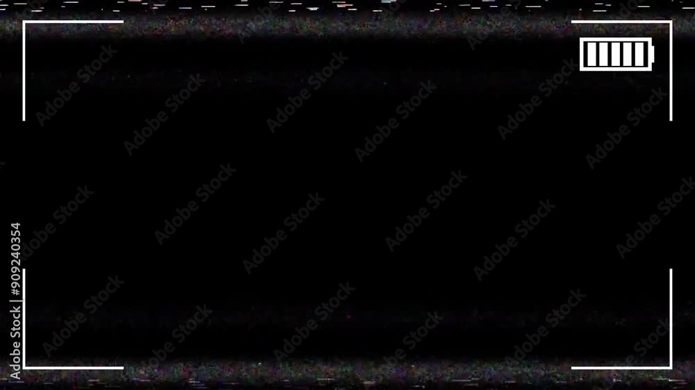 Old damage VHS tape record overlay. Old TV noise static overlay with ...