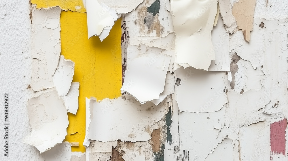 Part of a wall with a worn concrete texture with a palette of grays and ...