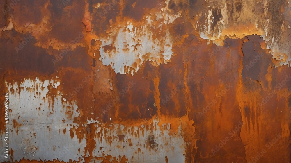 Rusty Metal Texture Featuring Heavy Rust, Pitting, and Corrosion ...