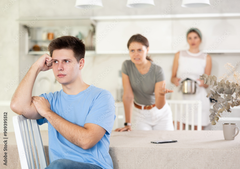 Guy listens to swearing and accusations of inappropriate behavior from ...