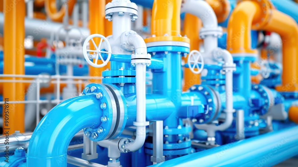 Realistic 3D model of fluid dynamics in a pipe system, Fluid Dynamics ...