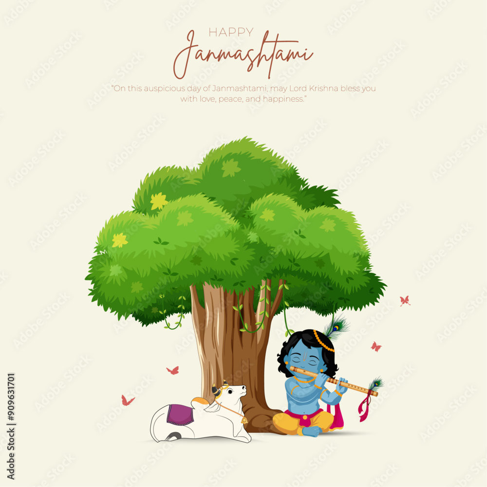 Happy Khrishna Janmashtami and dahi handi Hindu festival of happy shree ...