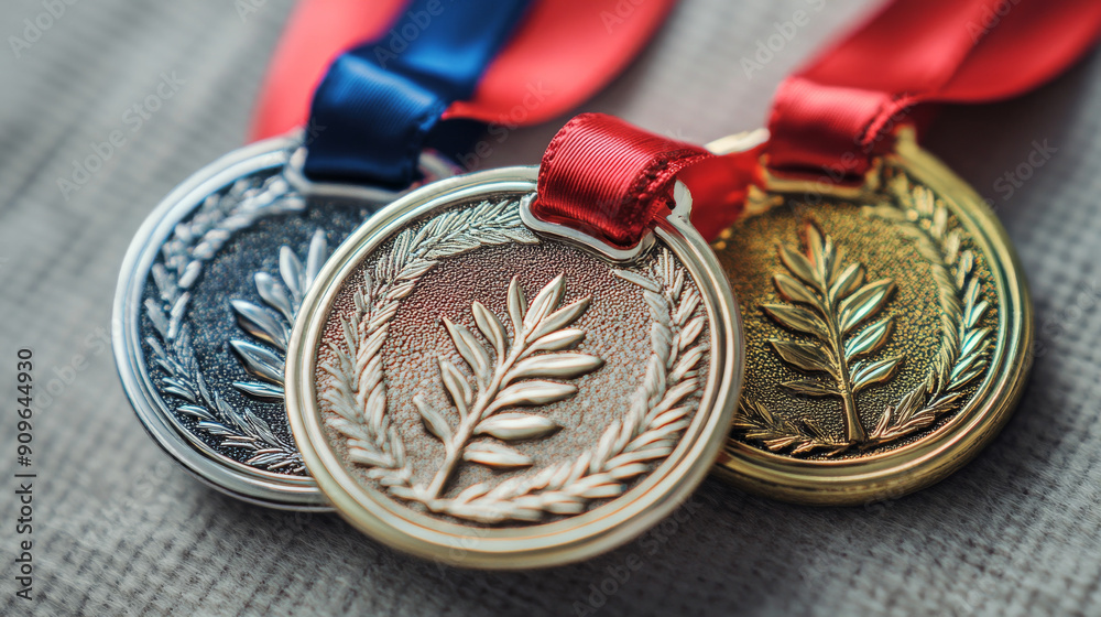 Gold, silver, and bronze medals are given to athletes who place first ...