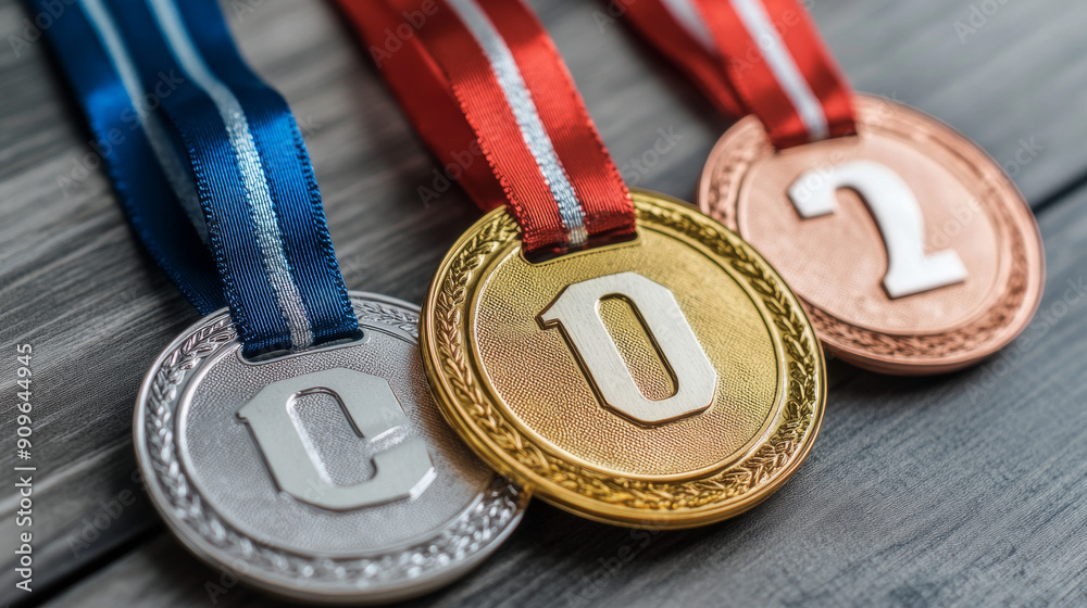 Gold, silver, and bronze medals are given to athletes who place first ...