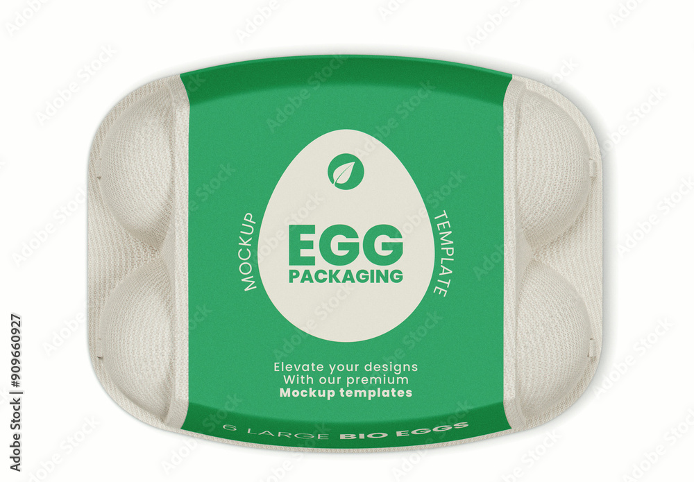 Carton Egg Packaging Mockup Stock Template | Adobe Stock