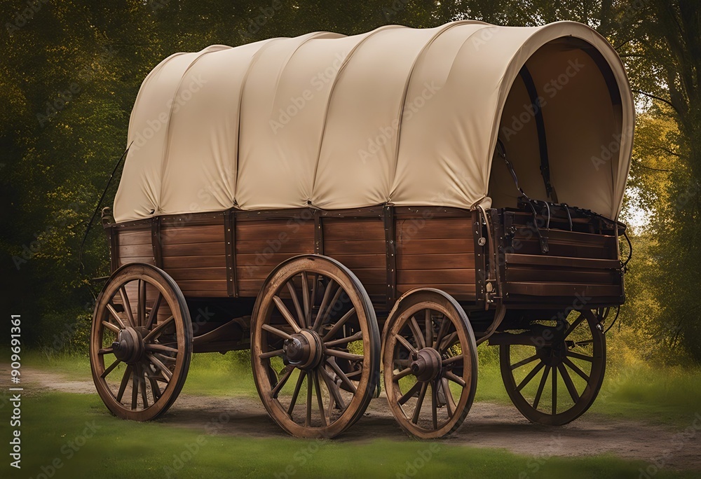 wagon covered parchment old west western us pioneer history cowboy ...