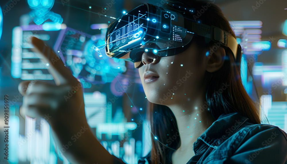 Cuttingedge VR technology with AR interface and 3D holograms for ...