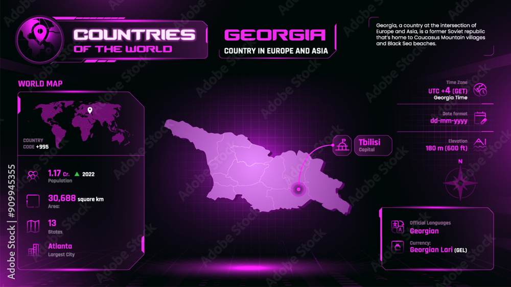 Georgia Map Detailed Insights on Geography, Population and Key Facts ...