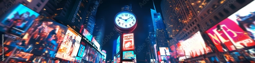 Urgent Digital Countdown Timer on Screen: Fast-Paced Urban Life ...