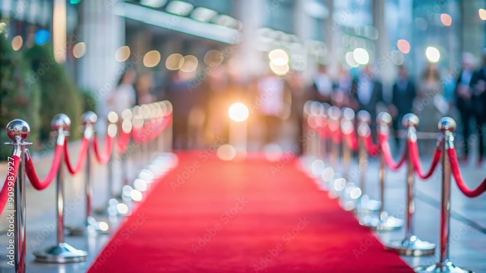 "Sophisticated Red Carpet at Awards Ceremony" - A red carpet setup in ...
