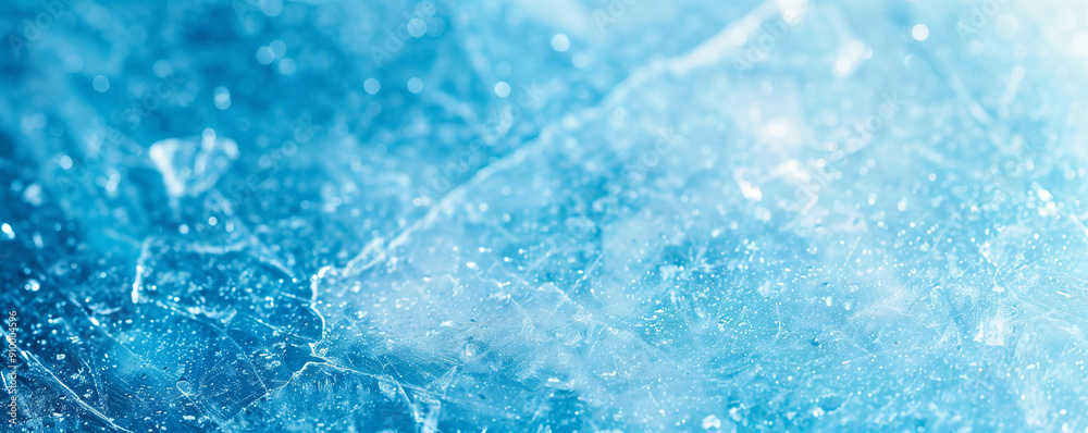 Abstract blue ice texture background. Winter and New Year backdrop for ...