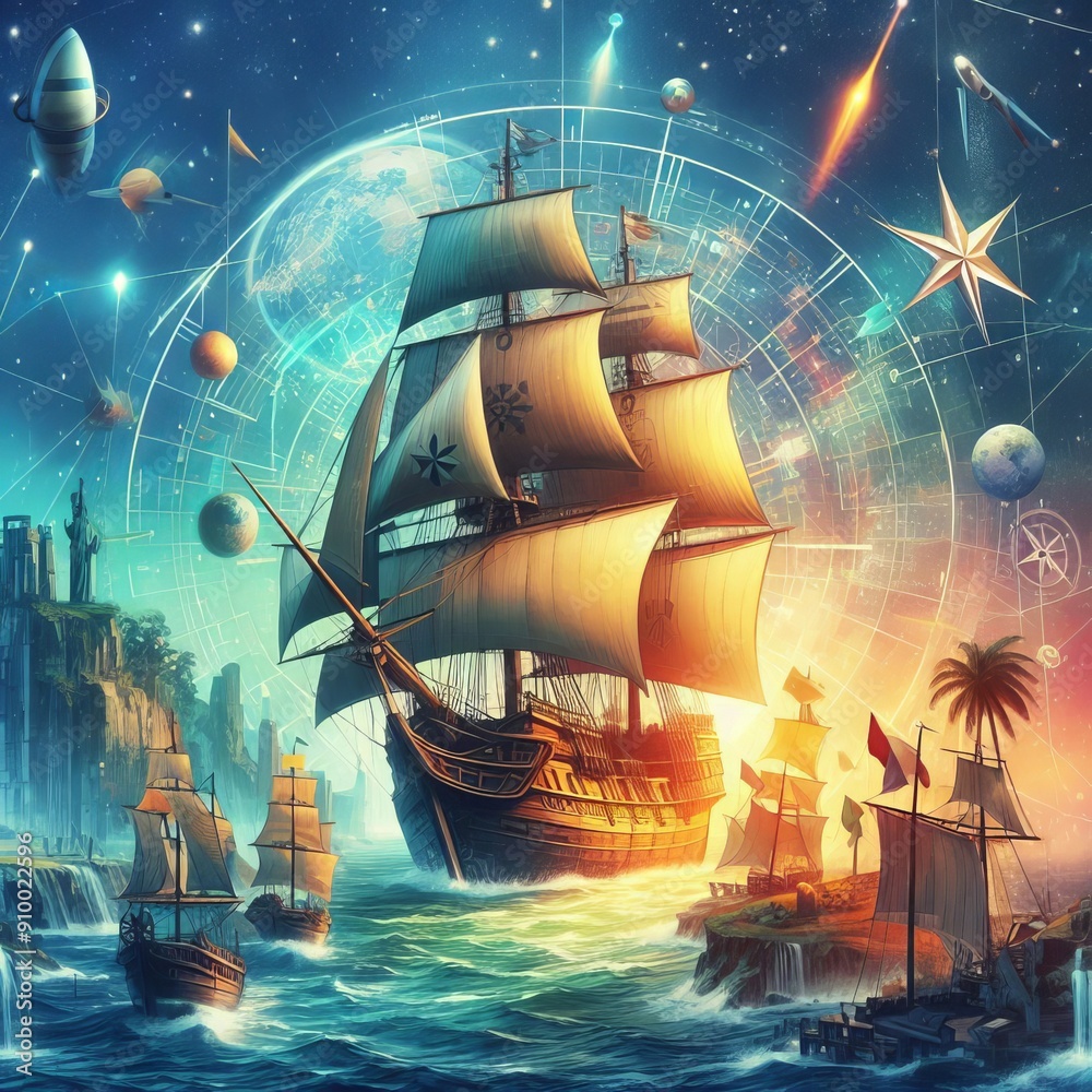 51 3 Discoverer's Day A day to celebrate the spirit of explorati Stock ...