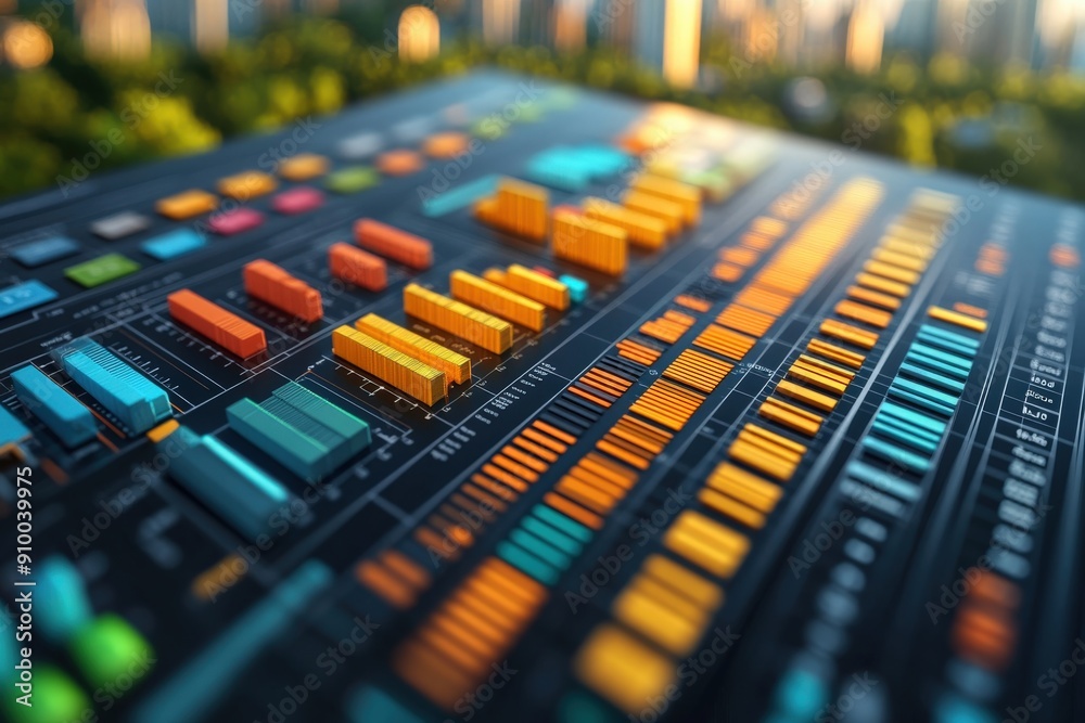 Marketing online with branding performance: A detailed 3D render of ...