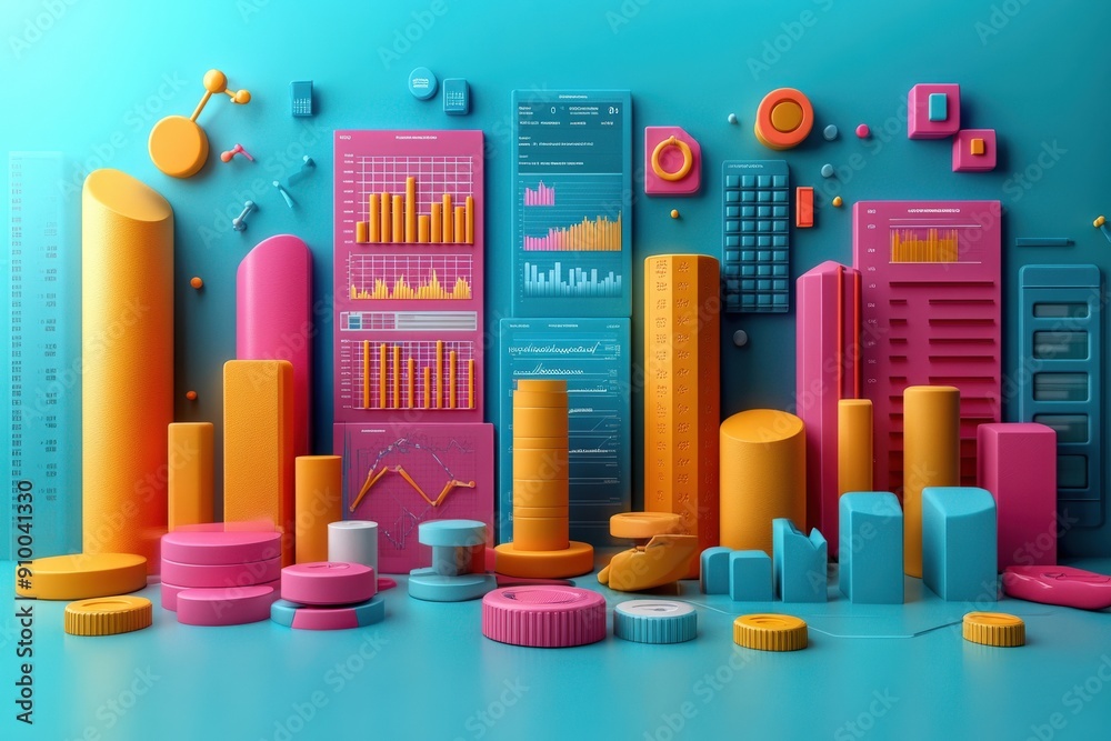 Marketing Online With Analytics Optimization A 3d Render Of Analytics