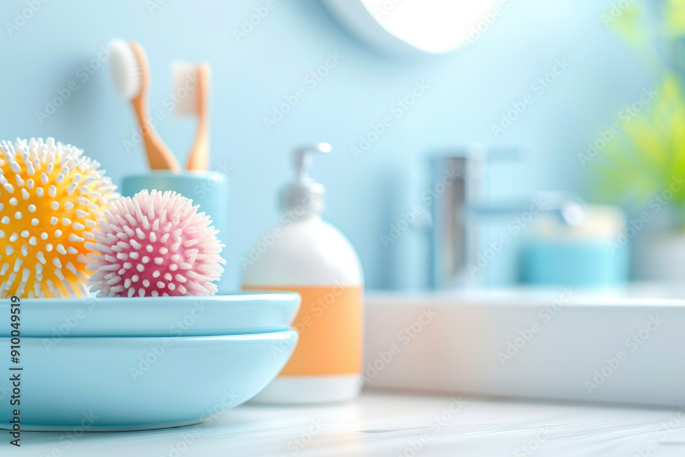 Explore the presence of germs on bathroom surfaces, highlighting ...