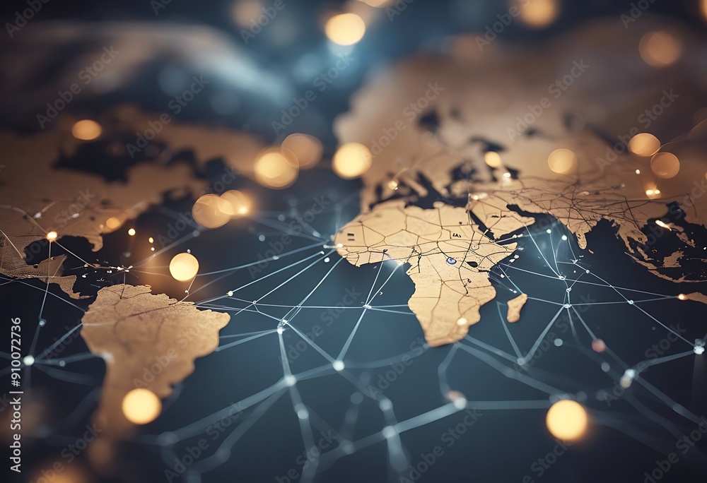 globalization connection global business connected networking ...