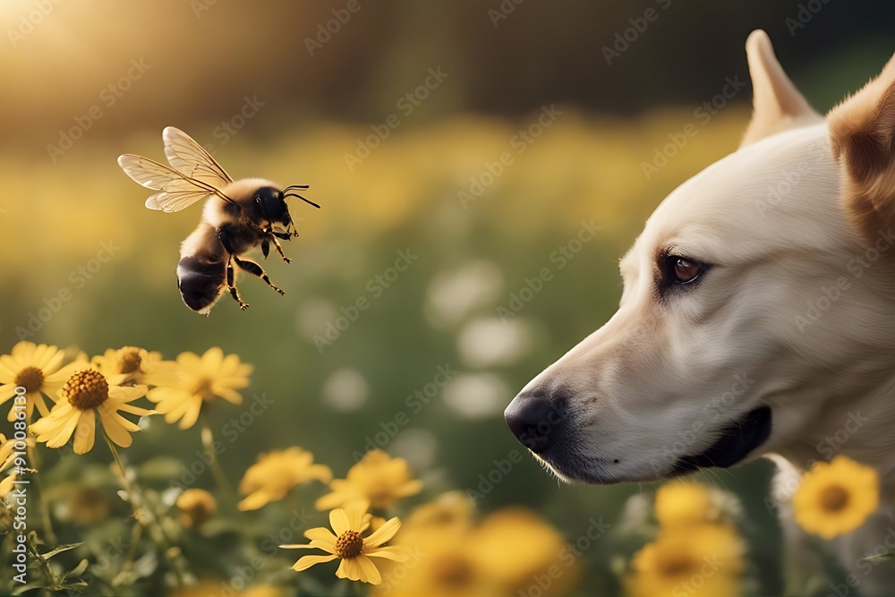 muzzle flight dog insect flying danger big watches s bumblebee flew ...