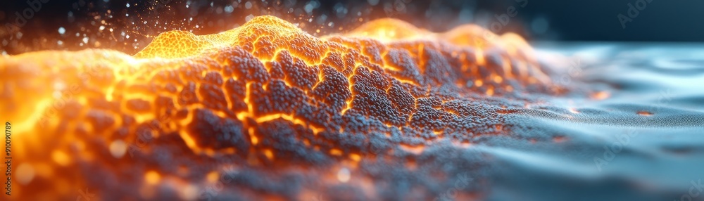 Striking image of burn treatment, lifelike blistered skin texture ...
