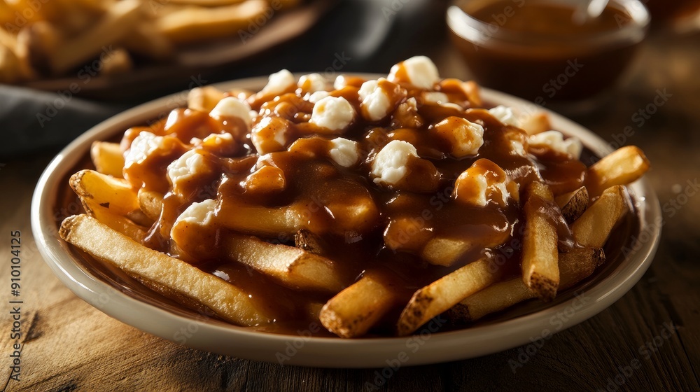 The traditional Canadian dish known as poutine, or french fries, is ...
