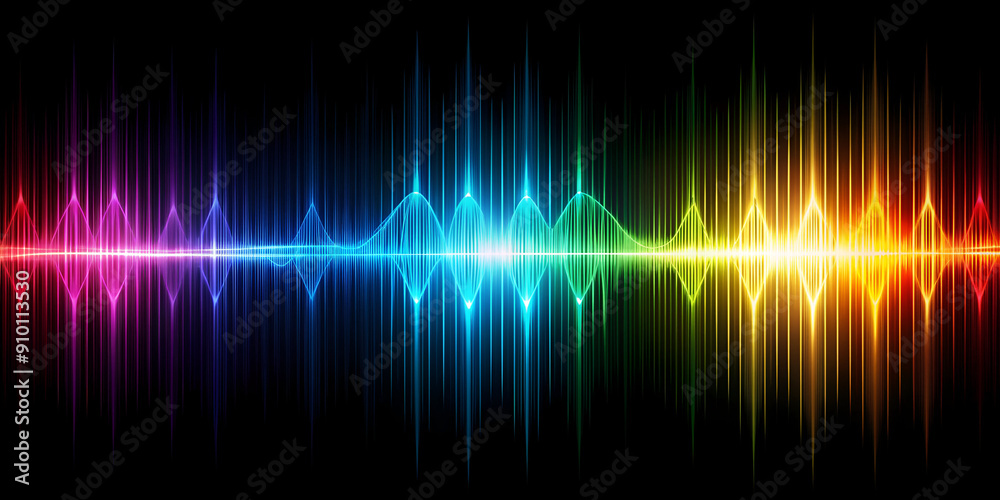 sound wave pattern, sound wave audio spectrum background Stock ...