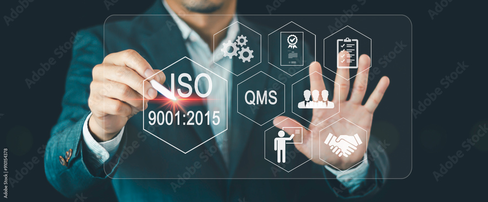 Poster ISO 9001:2015 Standard certification standardisation quality ...