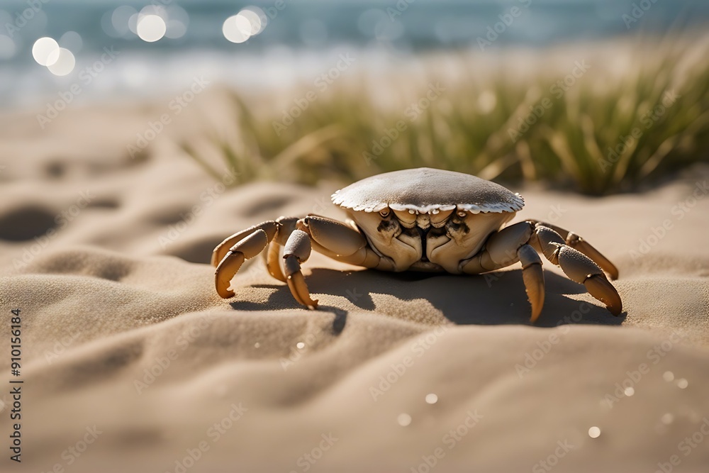 sand crab crustacean marin nature seafood burrowing claw closeup ...
