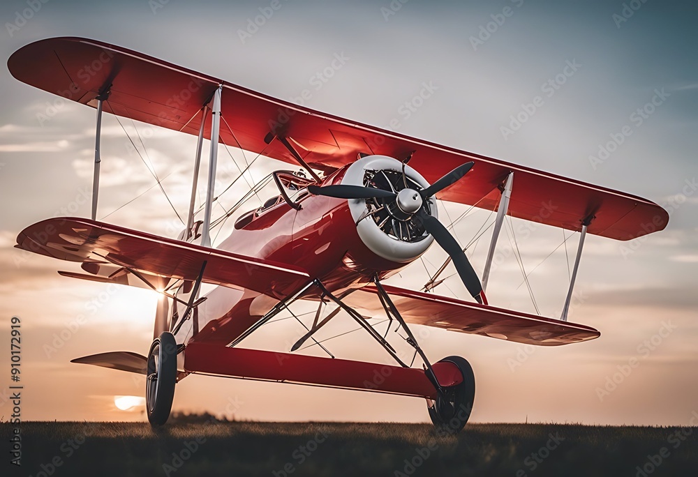 white red biplane aeronautic air aircraft aeroplane show antique army ...