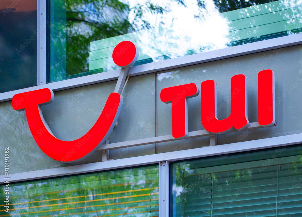 Vienna, Austria - 29 July 2024: Tui travel and tourism company logo ...