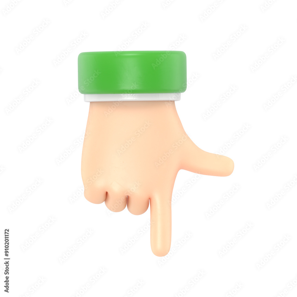 Transparent Backgrounds Mock-up. Cartoon character hand pointing ...