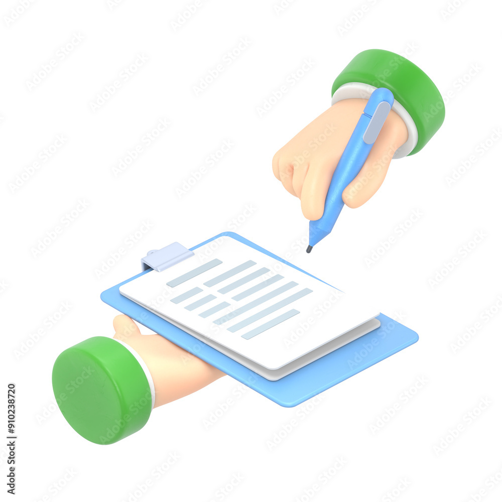 Transparent Backgrounds Mock-up. isometric hands sign a contract ...