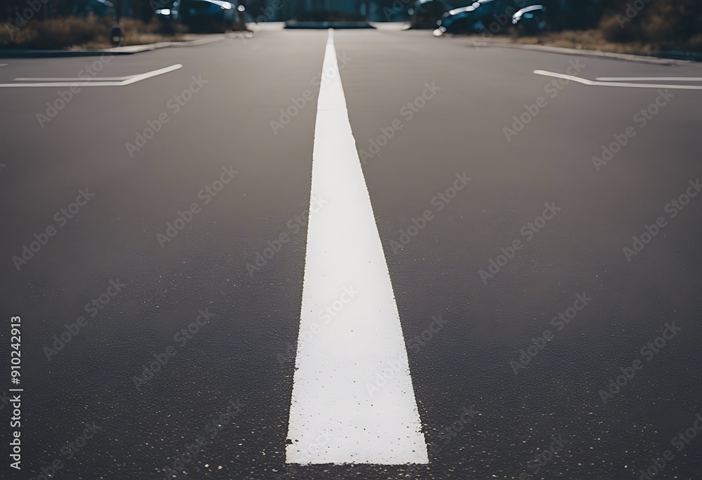 parking empty white asphalt place lines marking lot space background ...