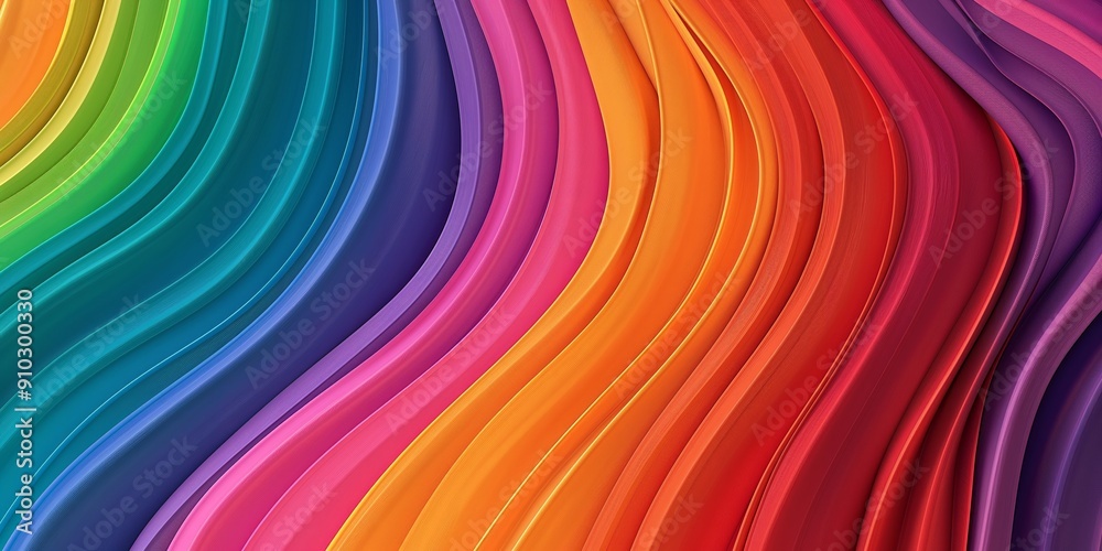 Colorful abstract wave pattern. Vibrant and dynamic wavy design ...