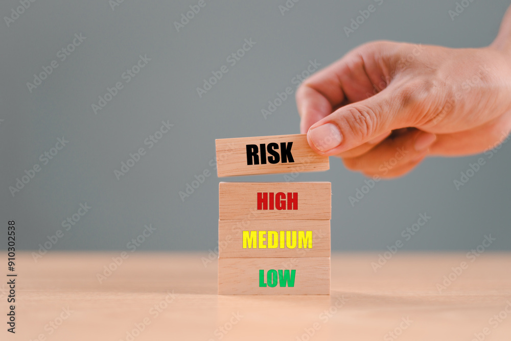 Risk management crisis concept. Financial analysis solution for real ...