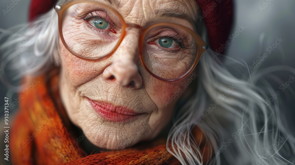 Beautiful old lady, incredible old age, seniorita grandmother granny ...