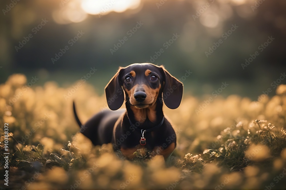 dachshund super miniature sausage dog breed smooth haired pedigree air ...