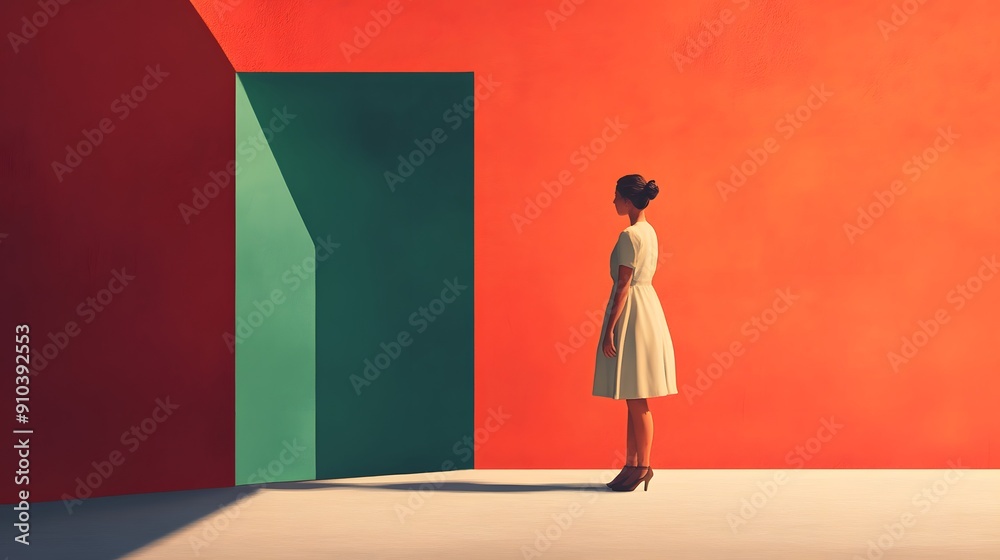 An image that shows visual hierarchy, using different sizes, colors ...