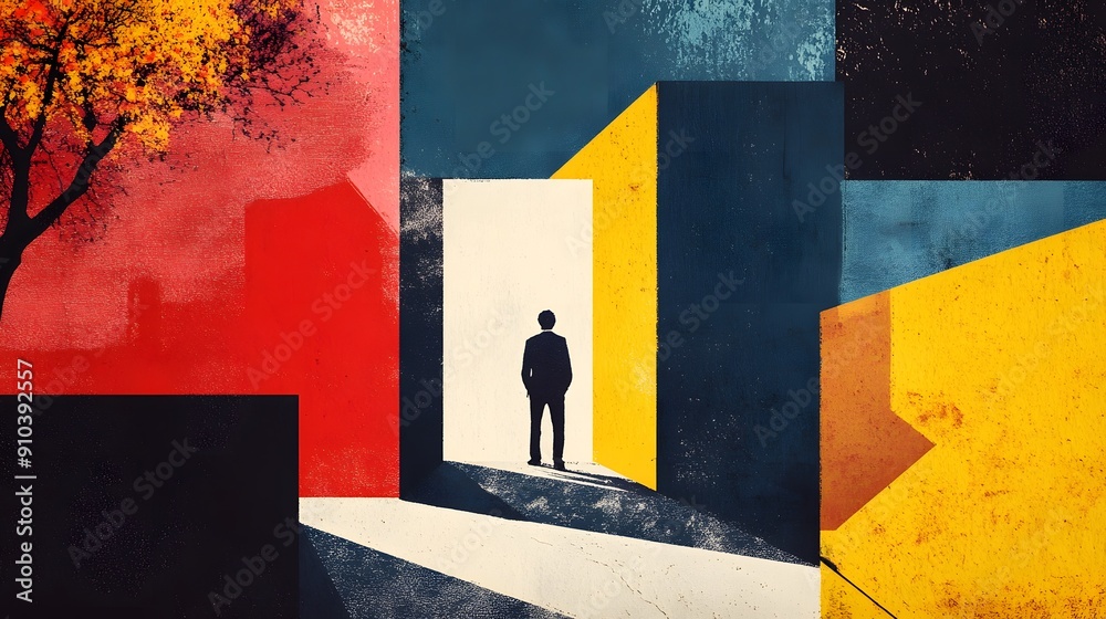 An image that shows visual hierarchy, using different sizes, colors ...