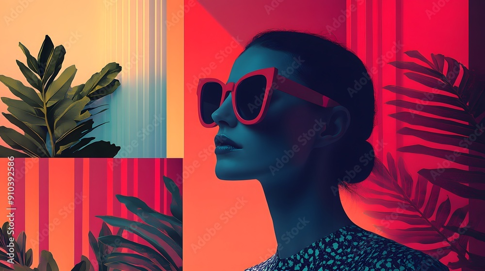 An image that shows visual hierarchy, using different sizes, colors ...