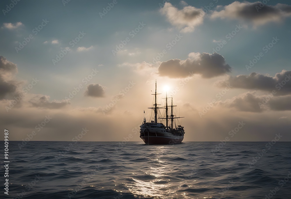 carabela barco por navegando mar el craft candle mast sea surf marin ...