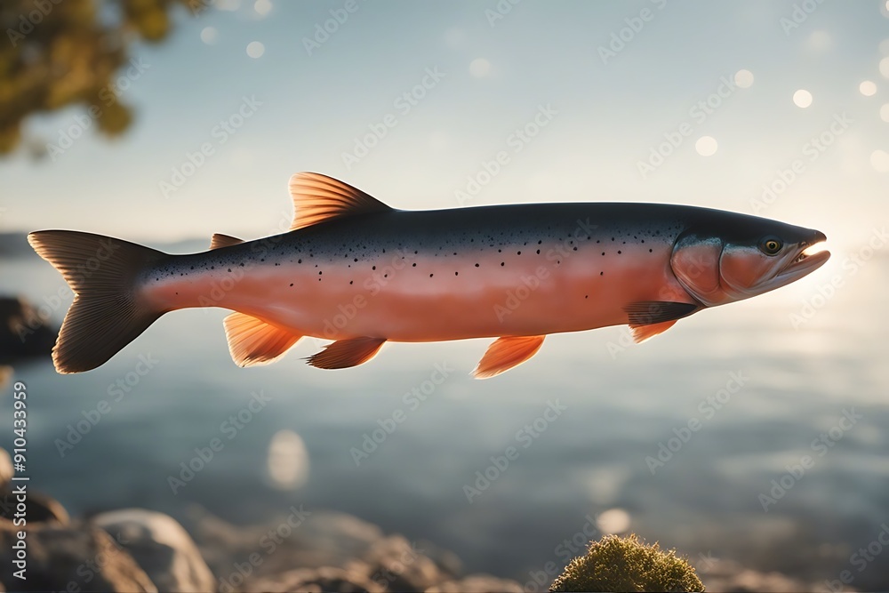 salmon victorian fish trout raw closeup fin meal fishing sea scale ...