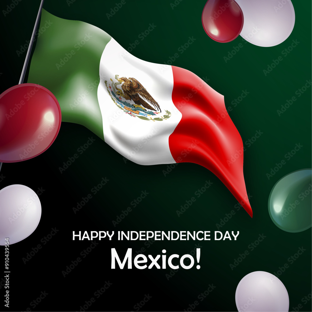 16th September Independence Day of Mexico vector banner. Viva La ...