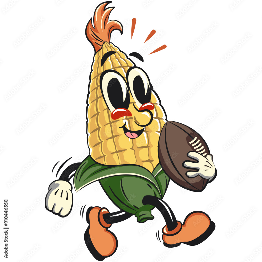 character of a cute corn cartoon vector isolated clip art mascot ...