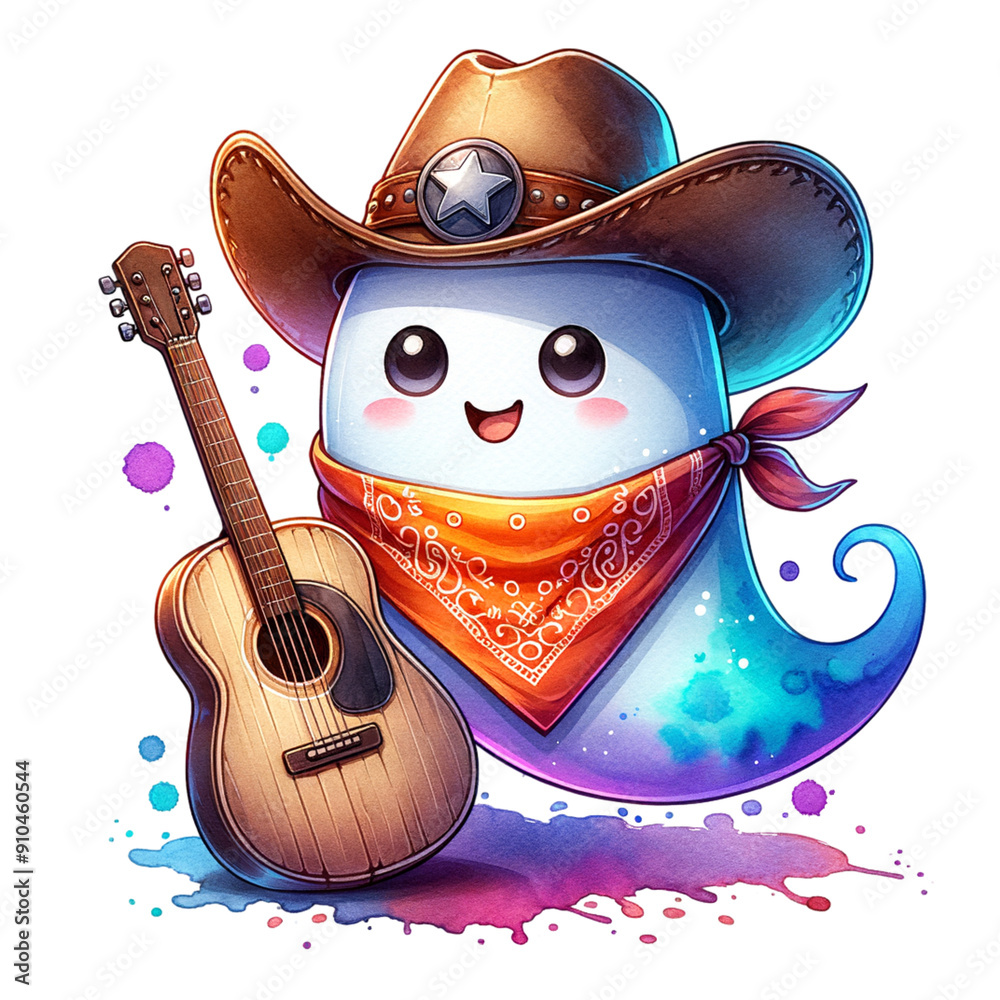 Ghost PNG, Cute Ghost, Ghost Sheriff, Ghost with gun, Ghost Cowboy PNG ...