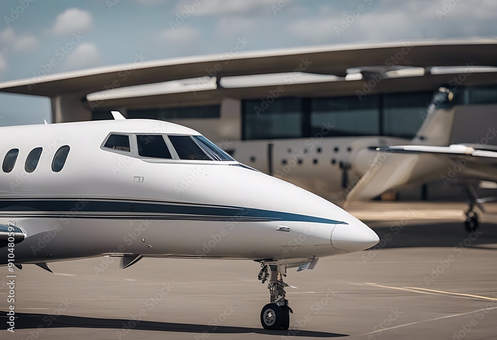business close parked jet ai generative class commercial corporate ...