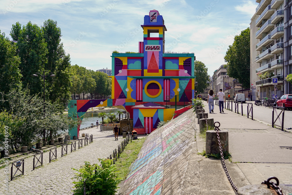 paris france 07 07 2024 : Point Ephemere is a cultural center with club ...