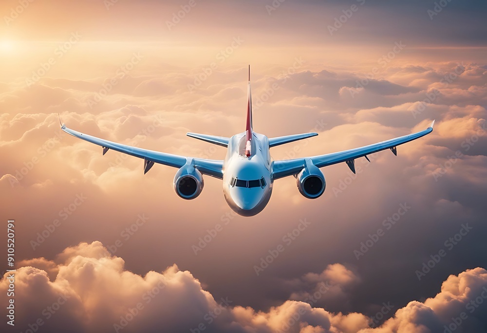 airplane aircraft view top three-dimensional air airline airliner ...