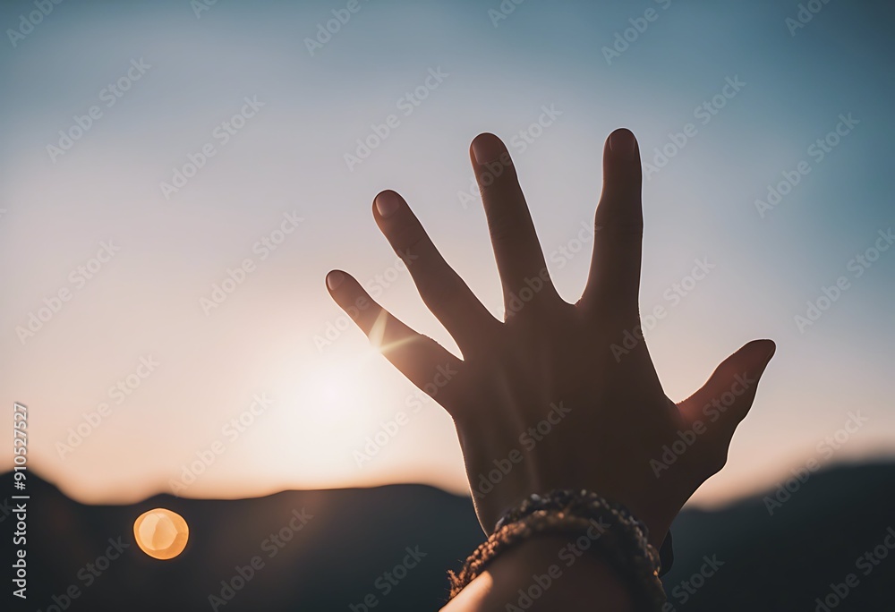 gesture concept finger raised people human up person arm business ...